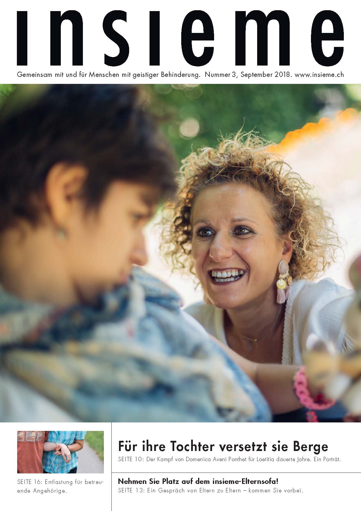 Magazine insieme 3-2018 | insieme.ch
